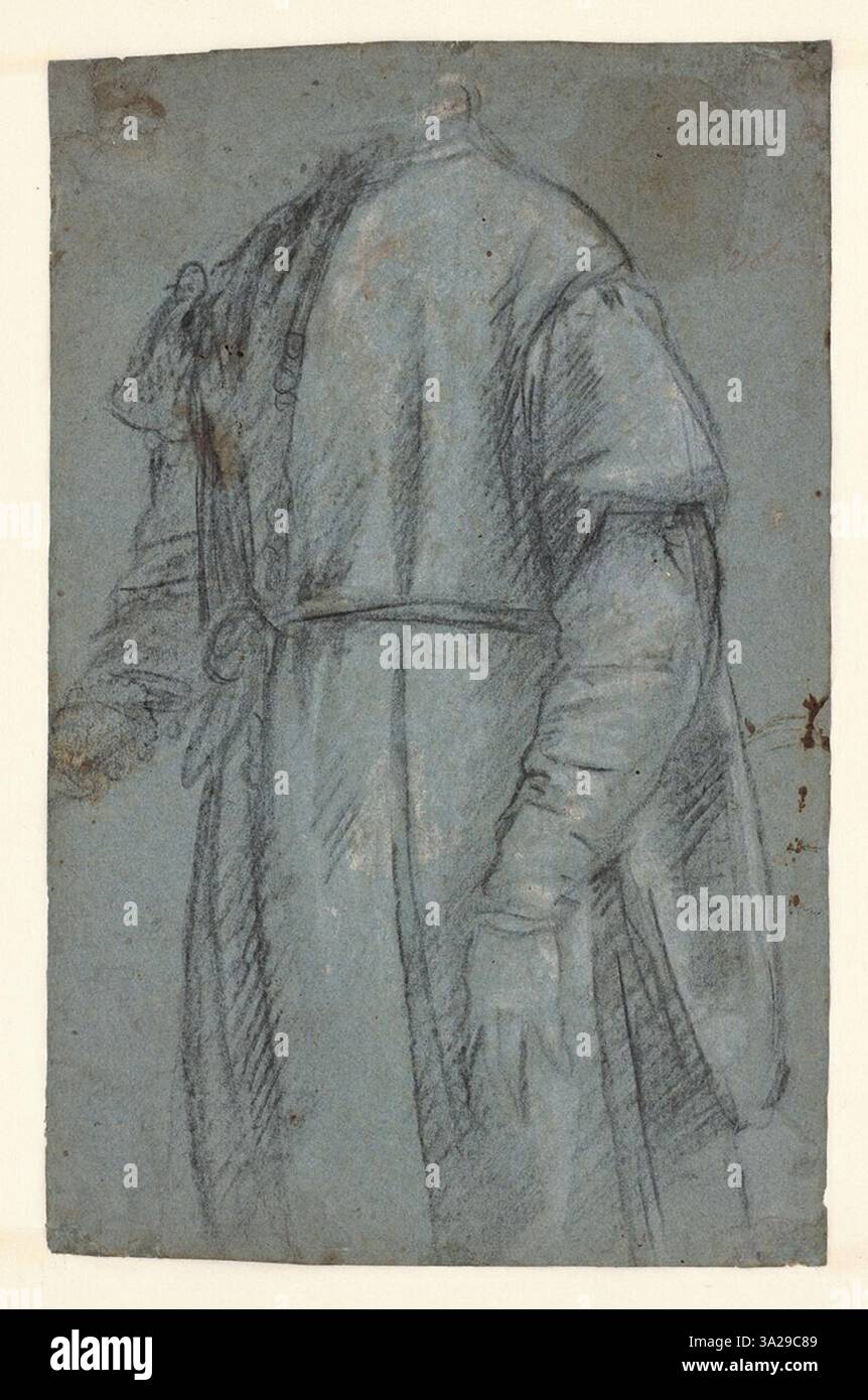 This study from Veronese’s workshop depicts a standing man, emphasizing ...