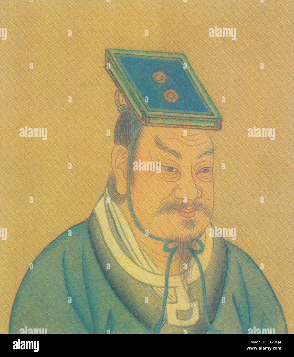 Portrait of Liu Yu, also known as Emperor Wudi of Liu Song, from the ...