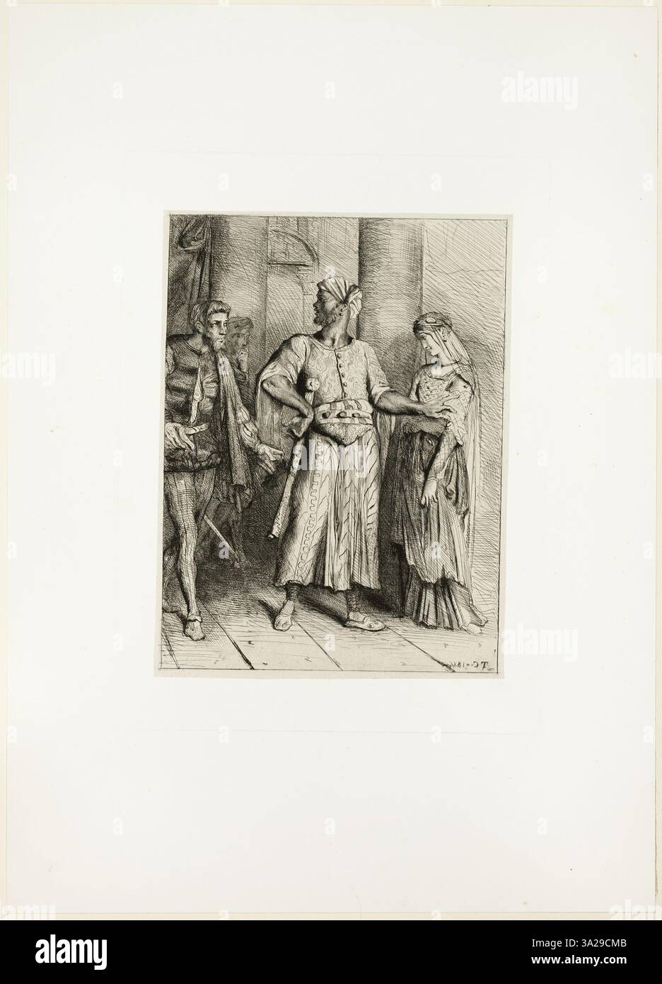 This plate illustrates the moment when Othello expresses his trust in ...