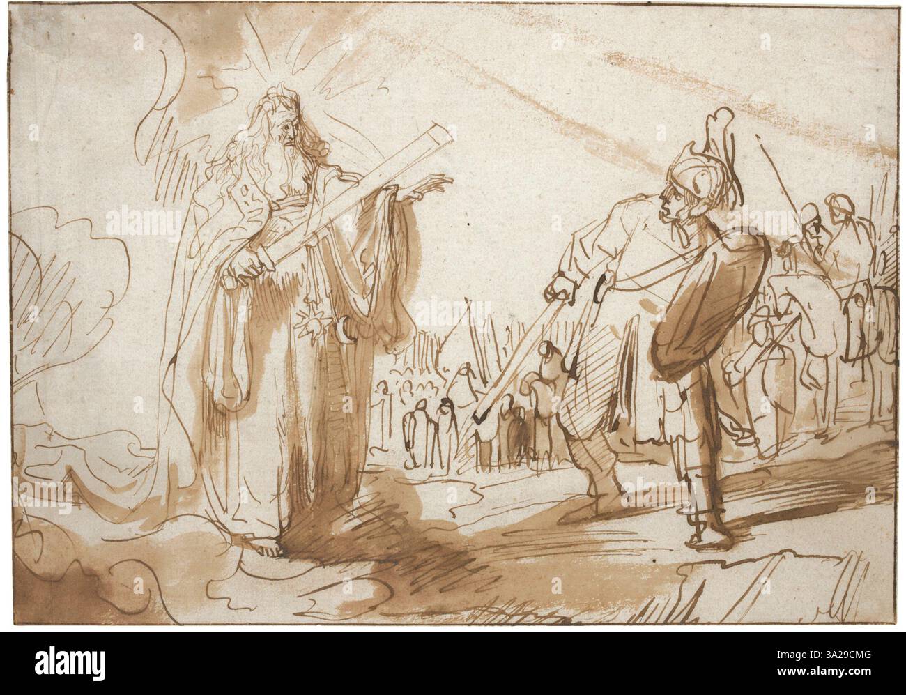 'The Messenger of God Appears to Joshua' illustrates the biblical ...