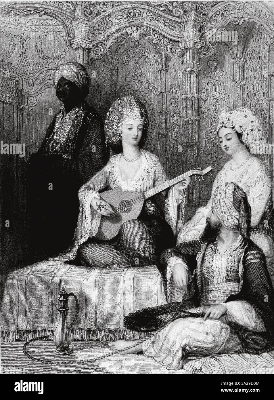 An 1836 illustration by Robert Walsh and Thomas Allom depicting the ...