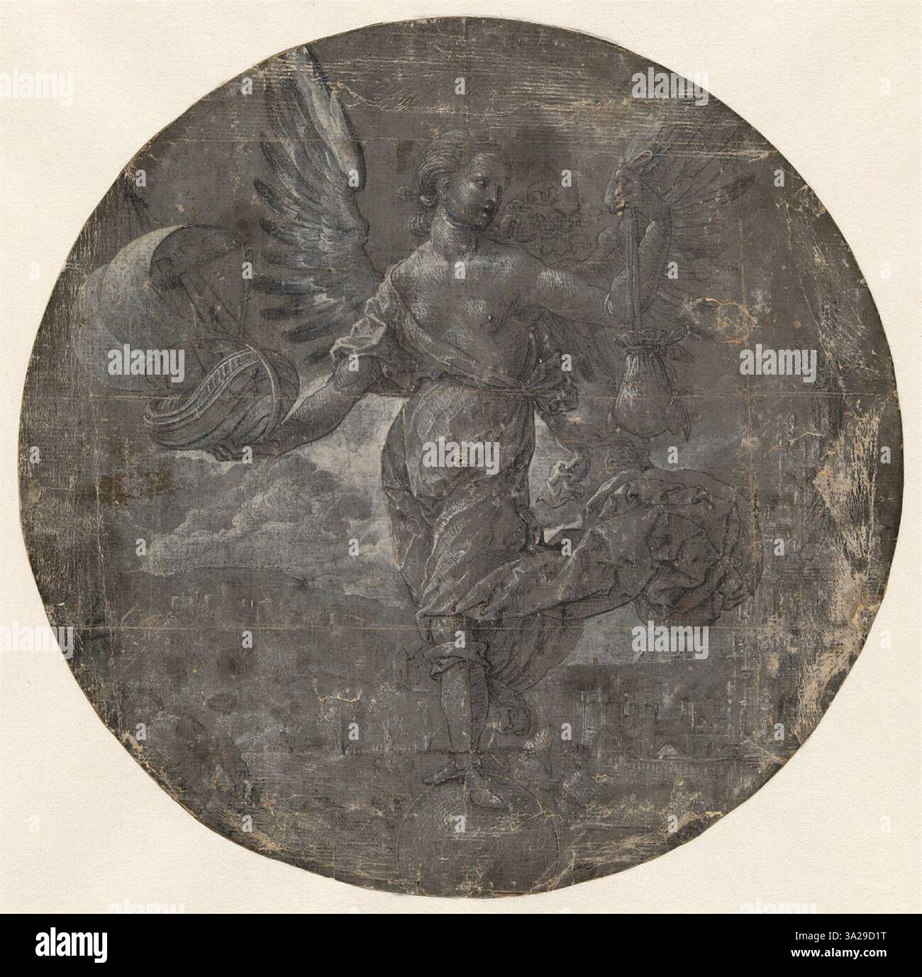 This painting depicts Fortuna, the Roman goddess of fortune, often ...