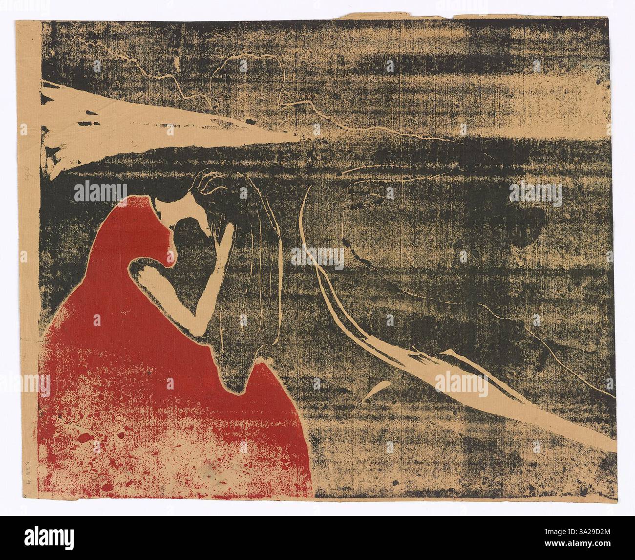 'Melancholy II' by Edvard Munch features a solitary figure sitting with ...