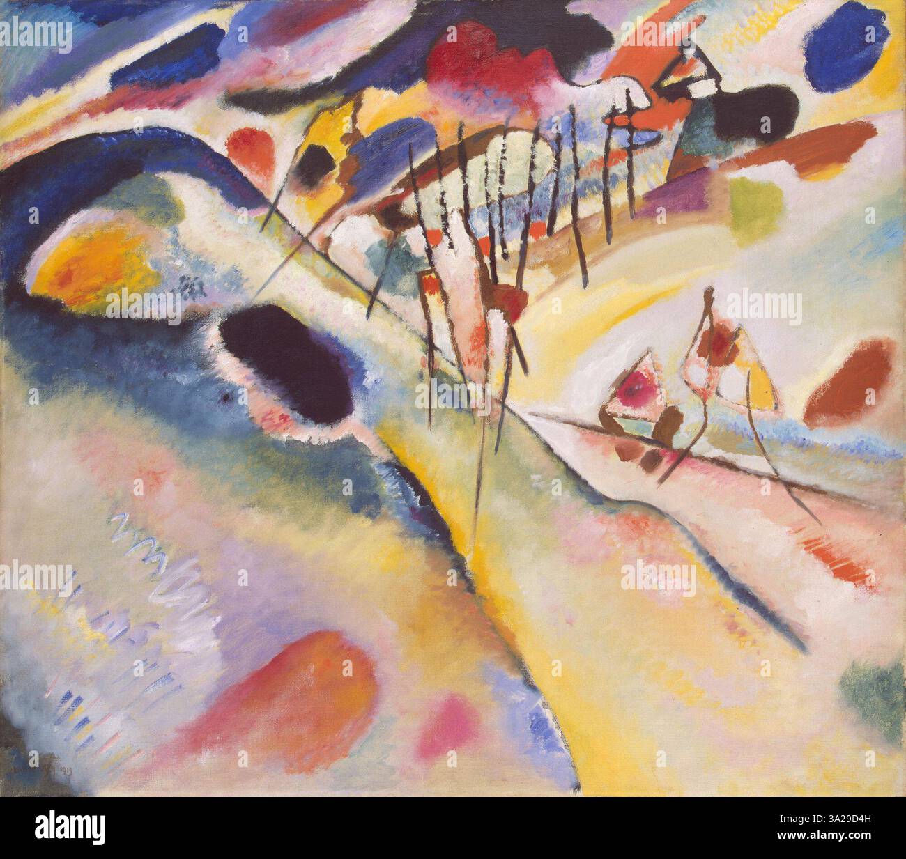 'Landscape' (1913) by Kandinsky is an abstract representation of nature ...