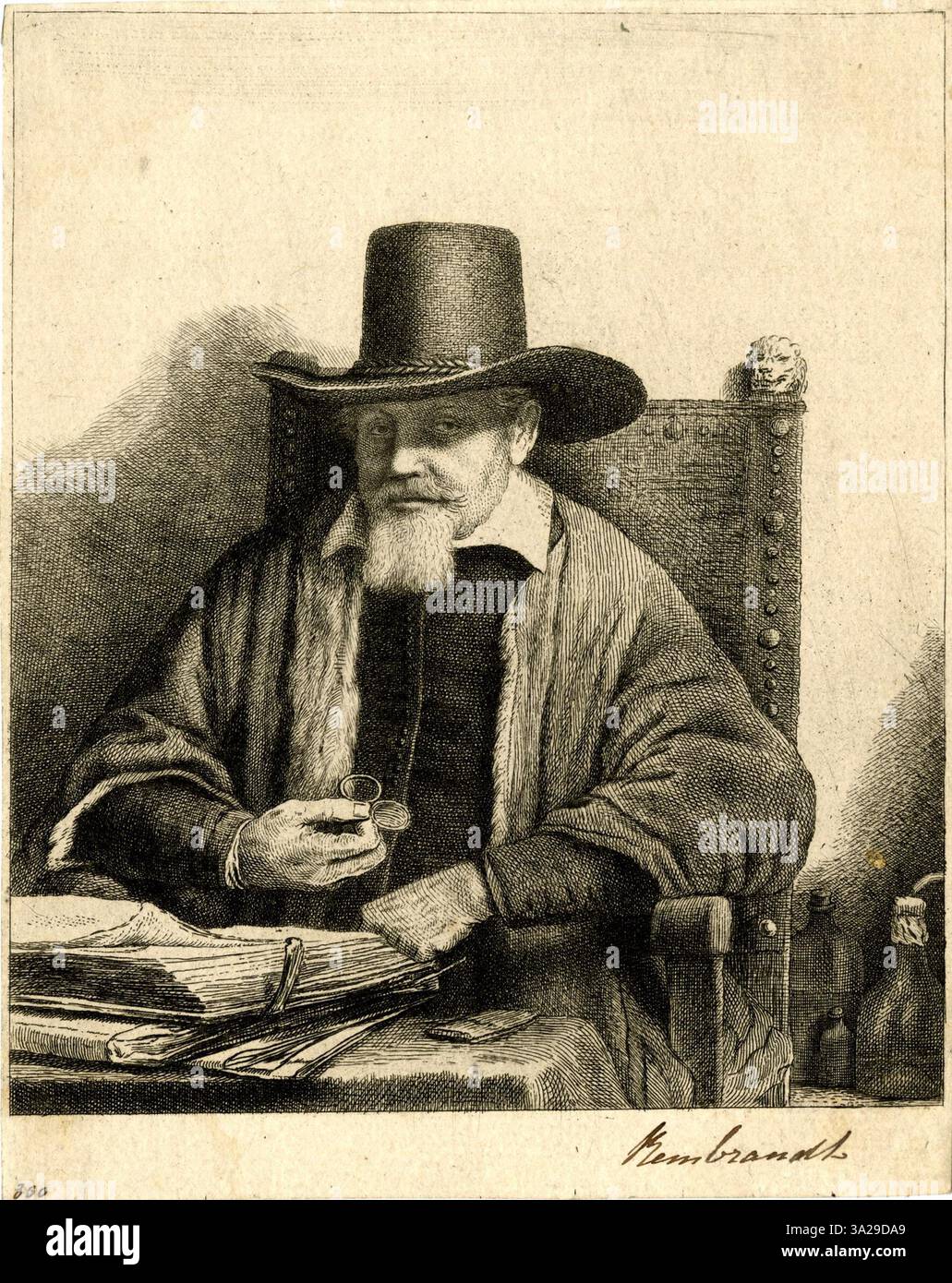 This image by François Basan, created in 1859, showcases a work ...