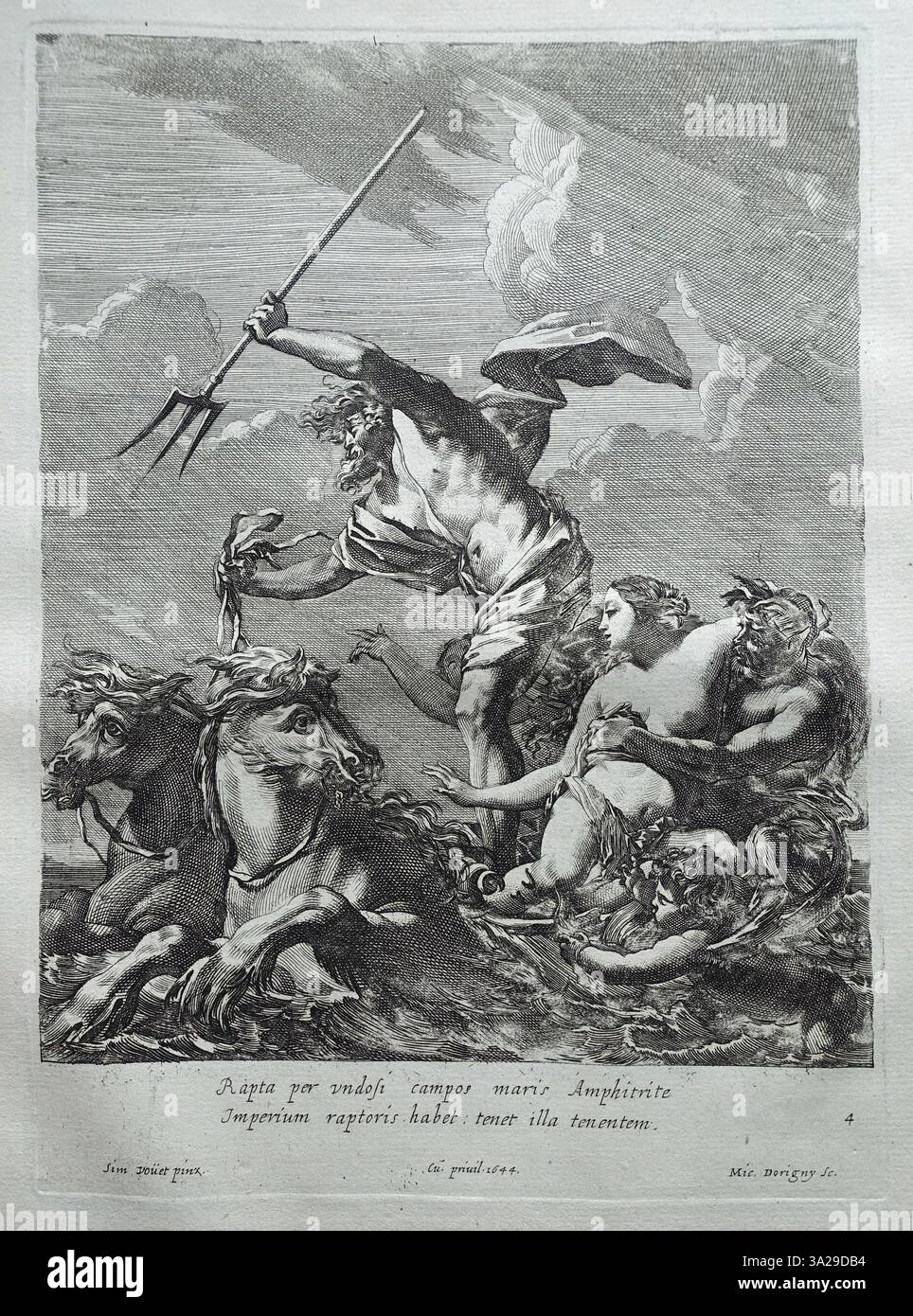 A detailed engraving of the Porticus Bibliothecae, illustrating the ...