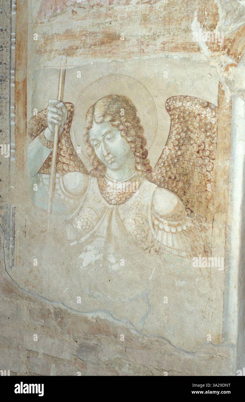 In 'San Michele Arcangelo', Benozzo Gozzoli portrays Saint Michael, the ...