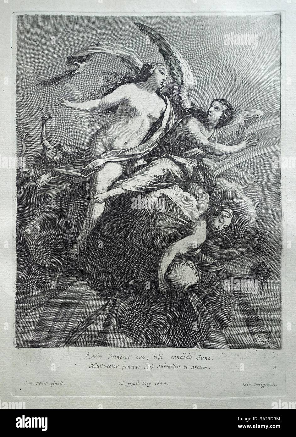 This artwork represents the Porticus Reginae, featuring an ornate ...