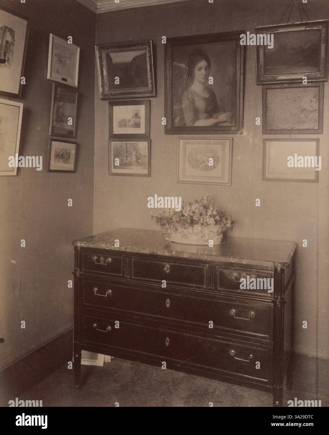 Eugène Atget’s photograph titled ‘Interieur Adam’ shows the interior of ...