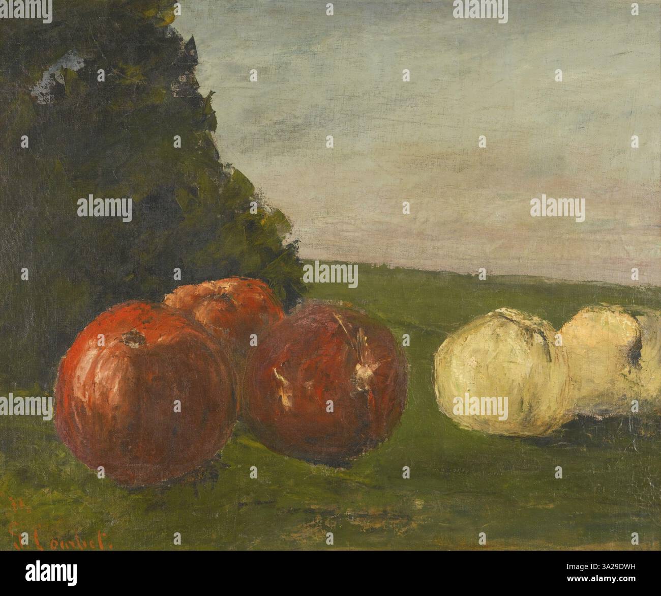 'Nature morte' (Still Life) by Gustave Courbet from 1871 presents an ...