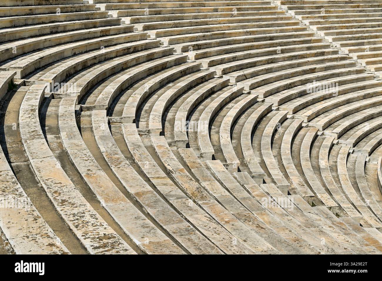 Athens, Greece - 27 May 2022: Pattern formed by the seating of the ...