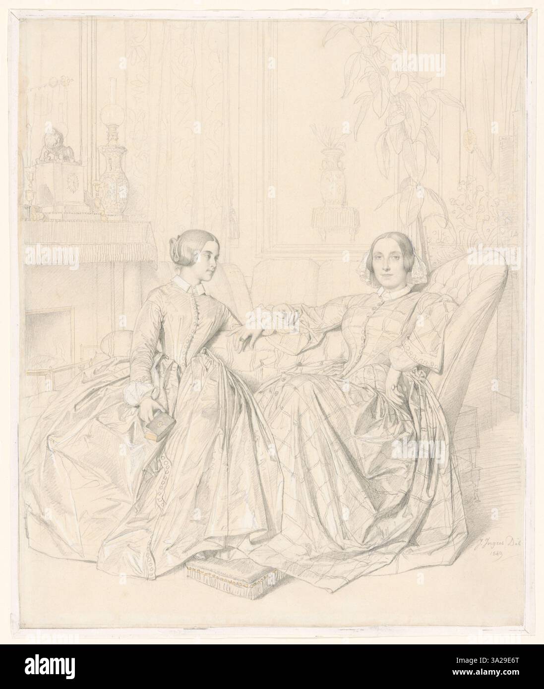 This portrait by Ingres captures Comtesse Charles d'Agoult and her ...