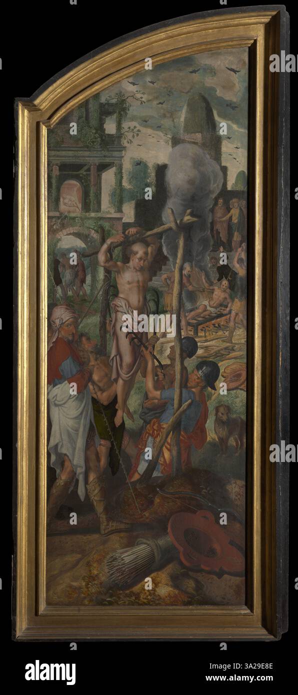 This piece by Pieter Aertsen depicts the Seven Joys of Mary in ...