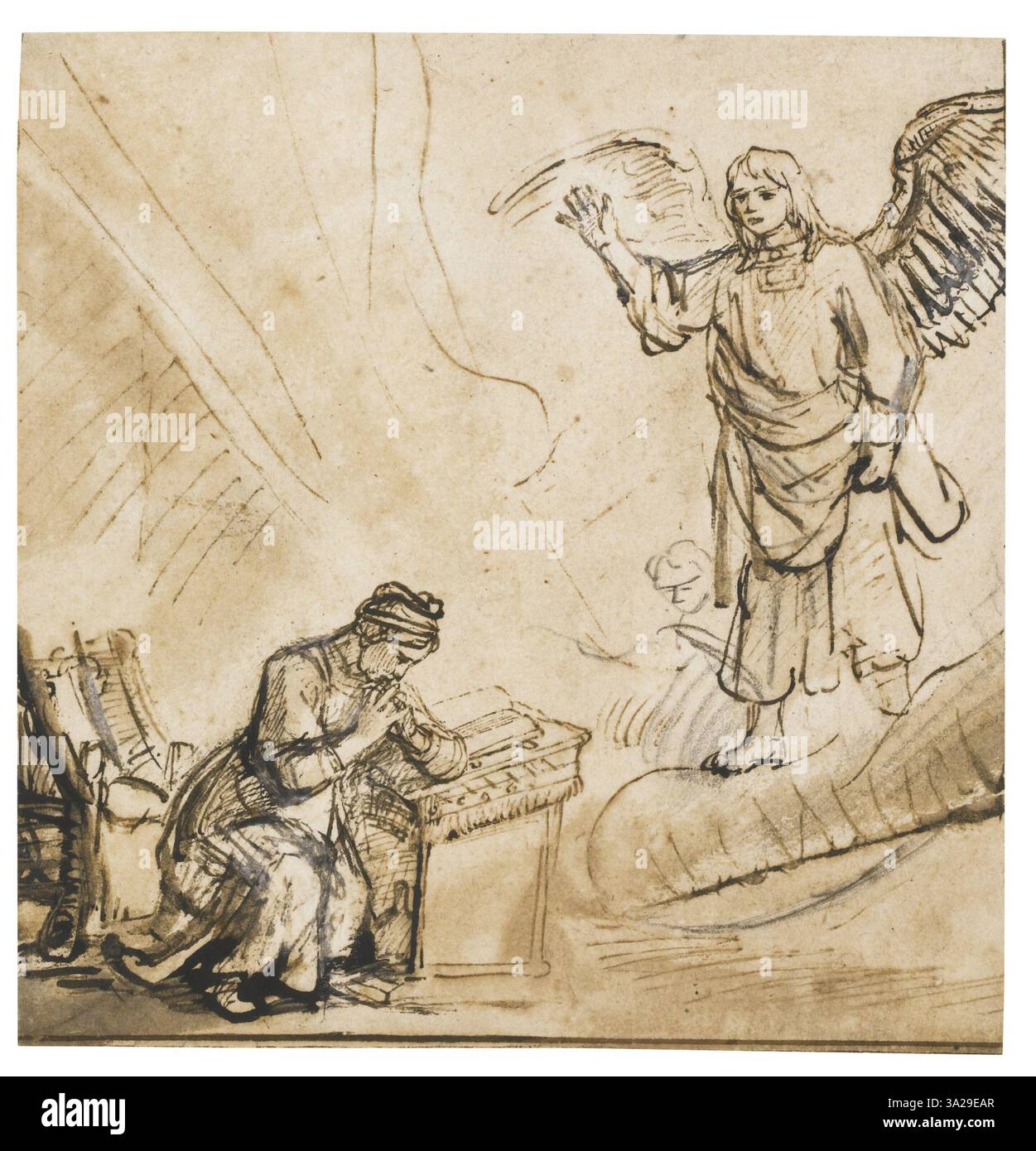 'The Annunciation' by Samuel van Hoogstraten depicts the biblical ...