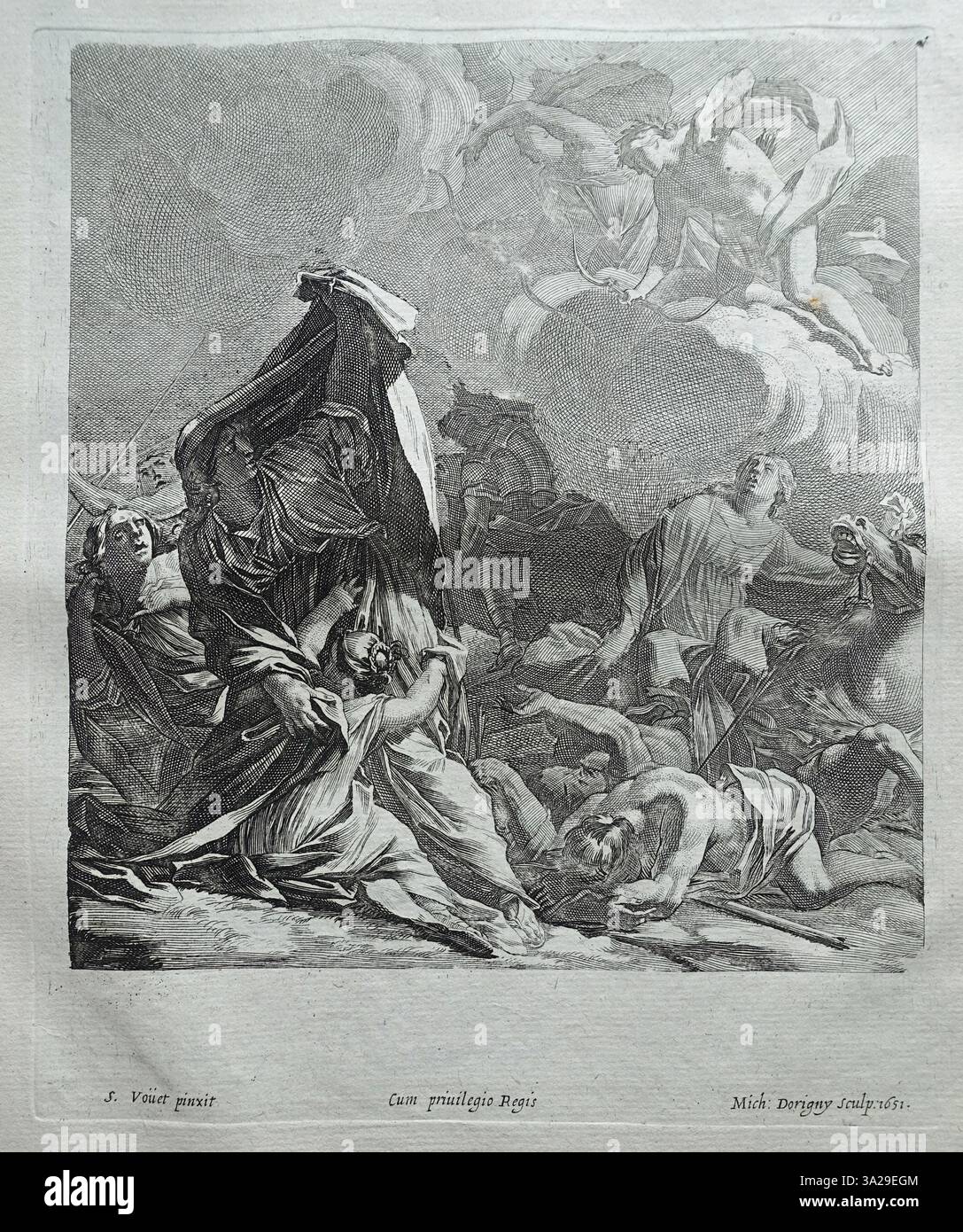 This artwork portrays the tragic moment when Apollo and Diana slay the ...