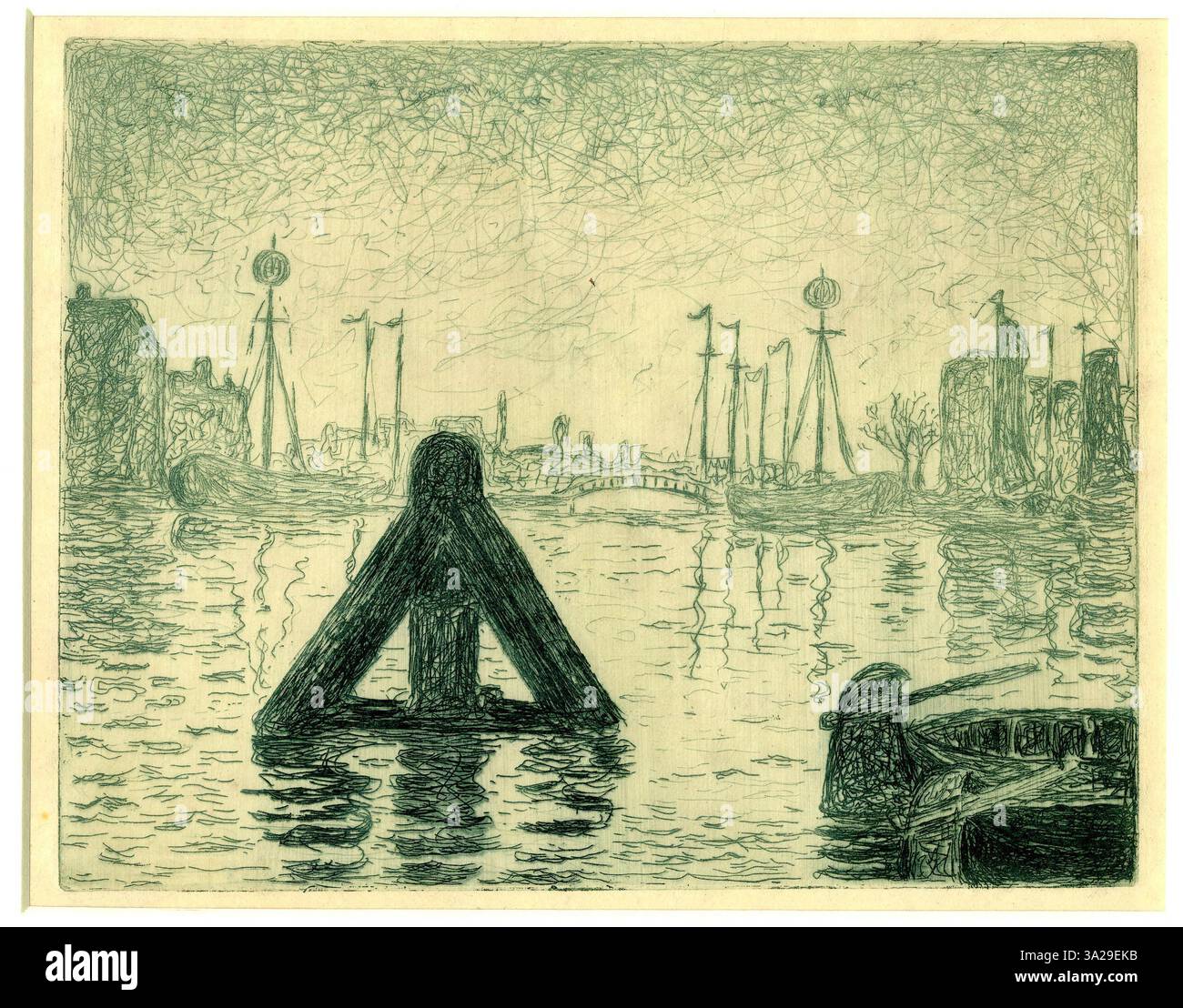 This painting by Paul Signac shows a beacon, using vibrant colors and ...