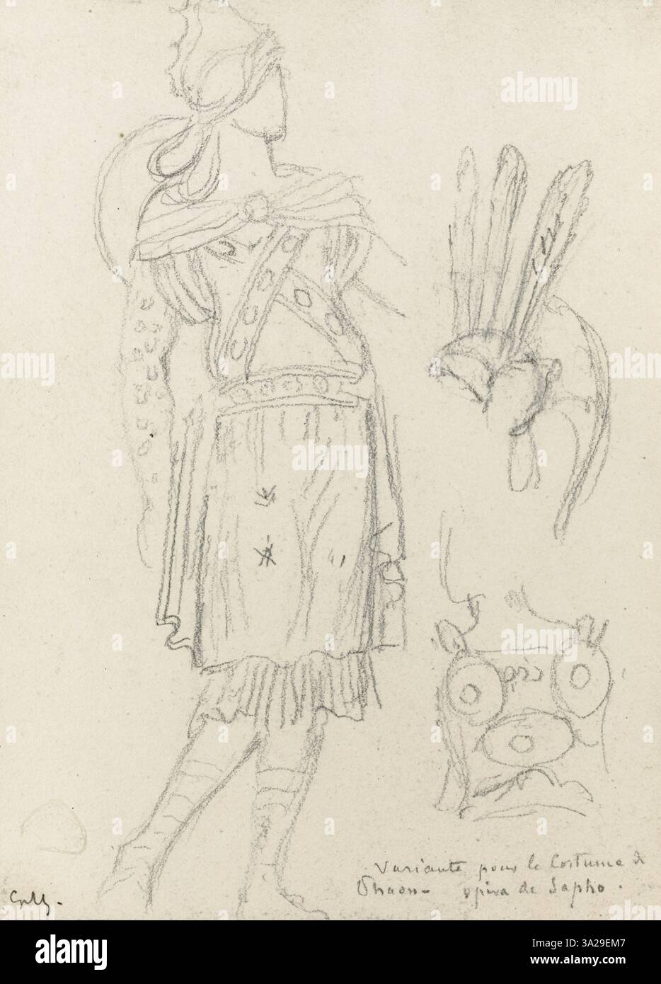In this costume design for the opera *Sappho,* Moreau illustrates Phaon ...