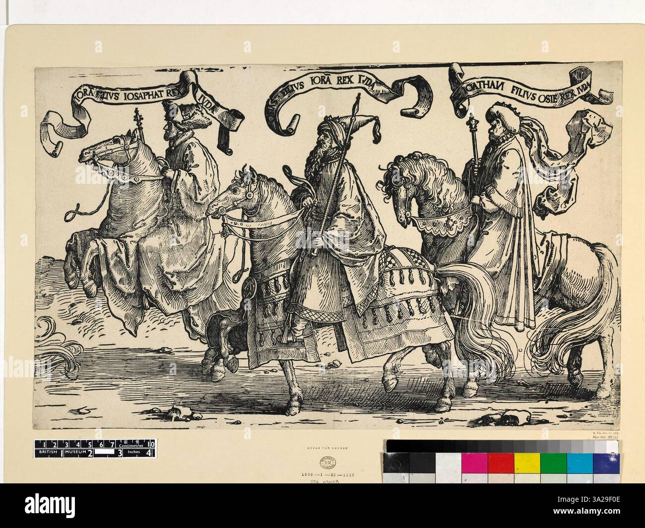 This engraving by Lucas van Leyden illustrates a religious subject ...