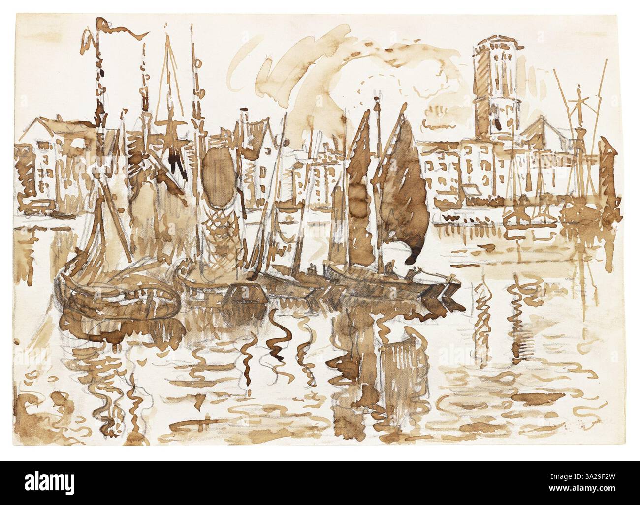 'La Rochelle, barques de pêche' captures the fishing boats in the ...