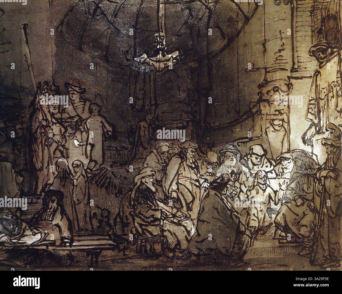 This work shows the young Christ speaking with religious scholars in a ...