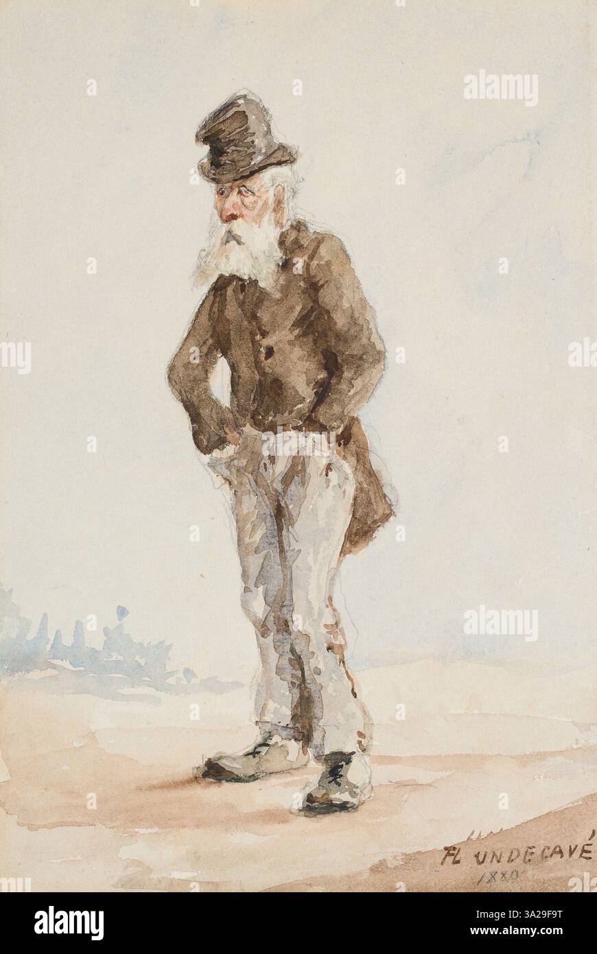 In 'Un Décavé', Toulouse-Lautrec captures a man with a weary expression ...