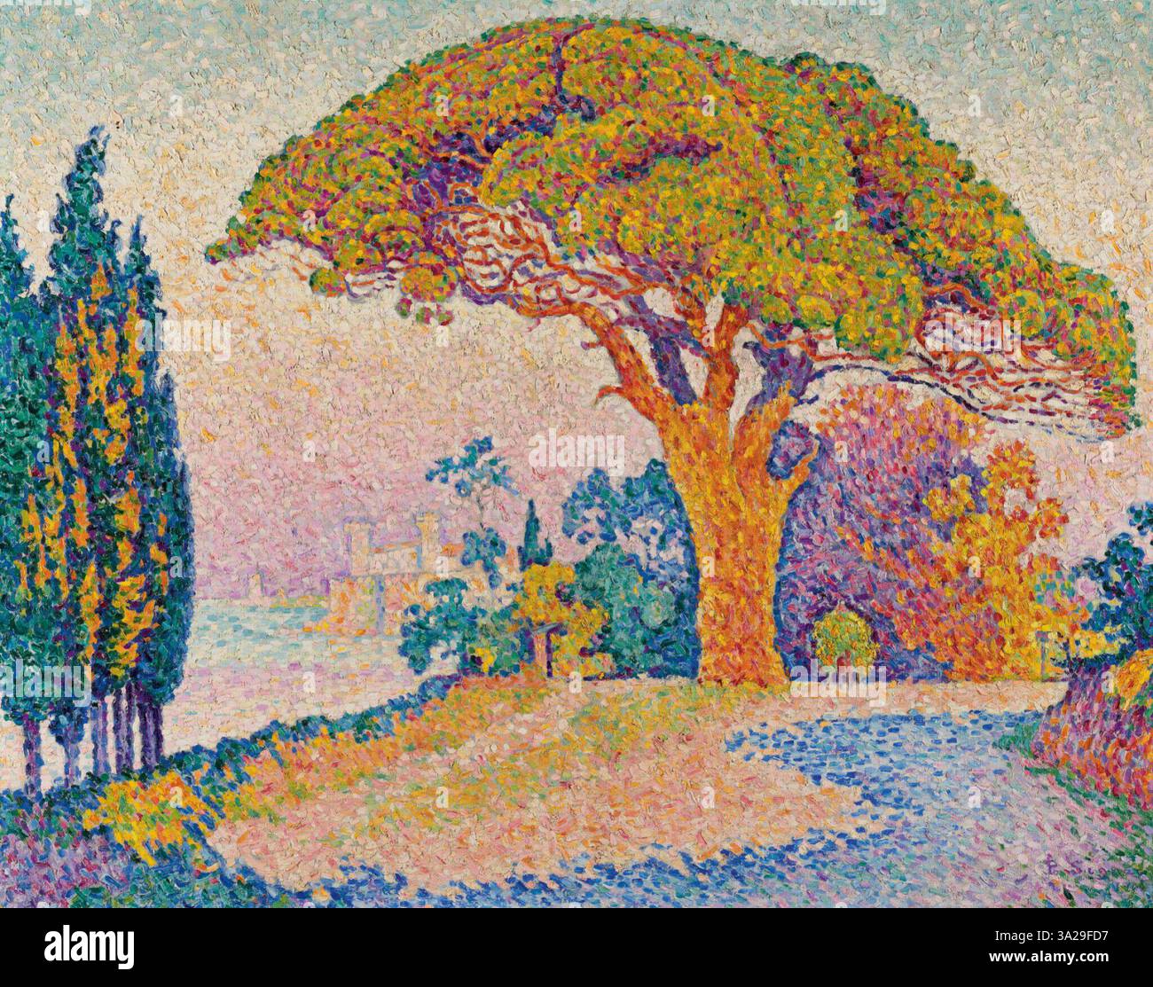 'Le Pin de Bertaud' shows a pine tree in a serene natural setting. The ...