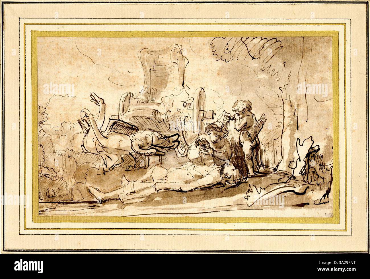 This painting by Ferdinand Bol, a student of Rembrandt, depicts the ...