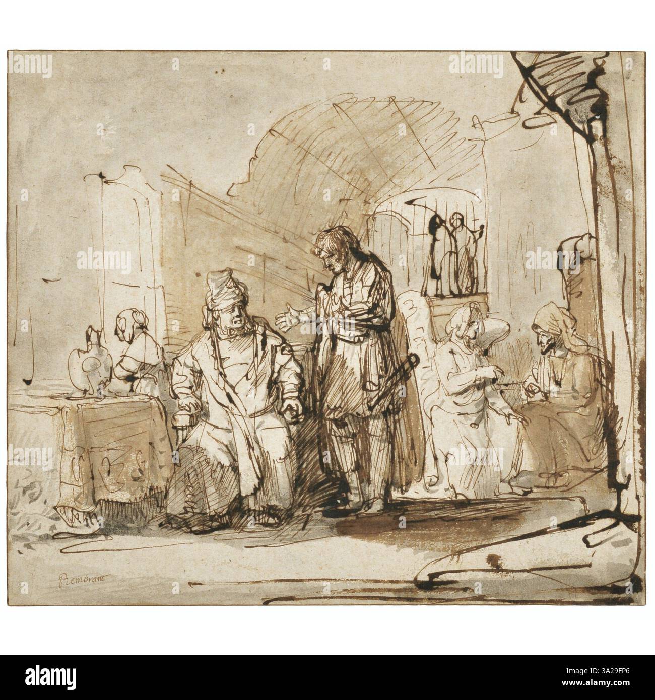 This painting by Ferdinand Bol depicts the Biblical story of Tobias in ...