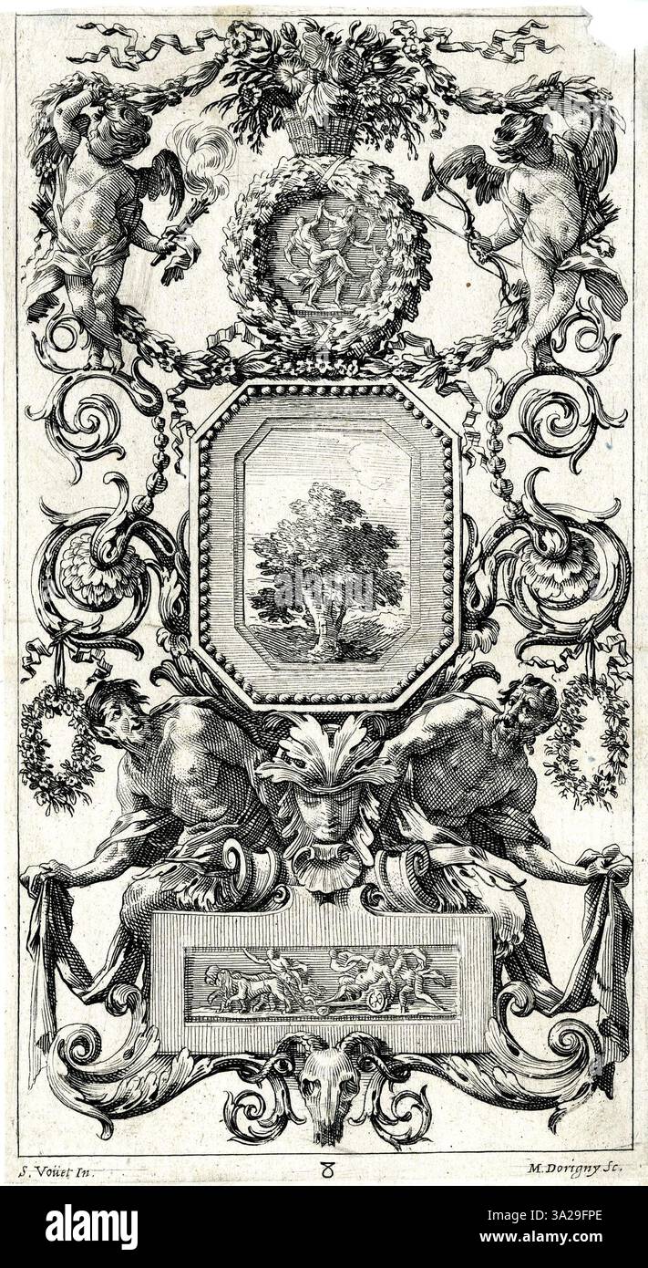 This illustration from the 'Livre de diverses grotesques' showcases ...