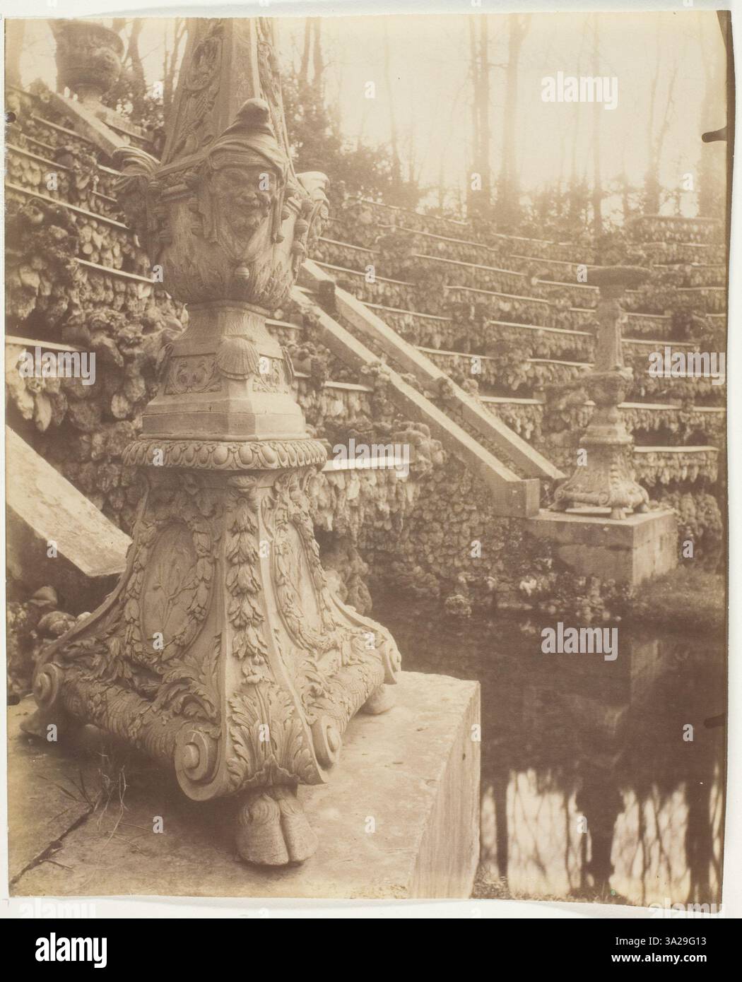 Atget’s image shows a sweeping view of the Parc de Versailles ...
