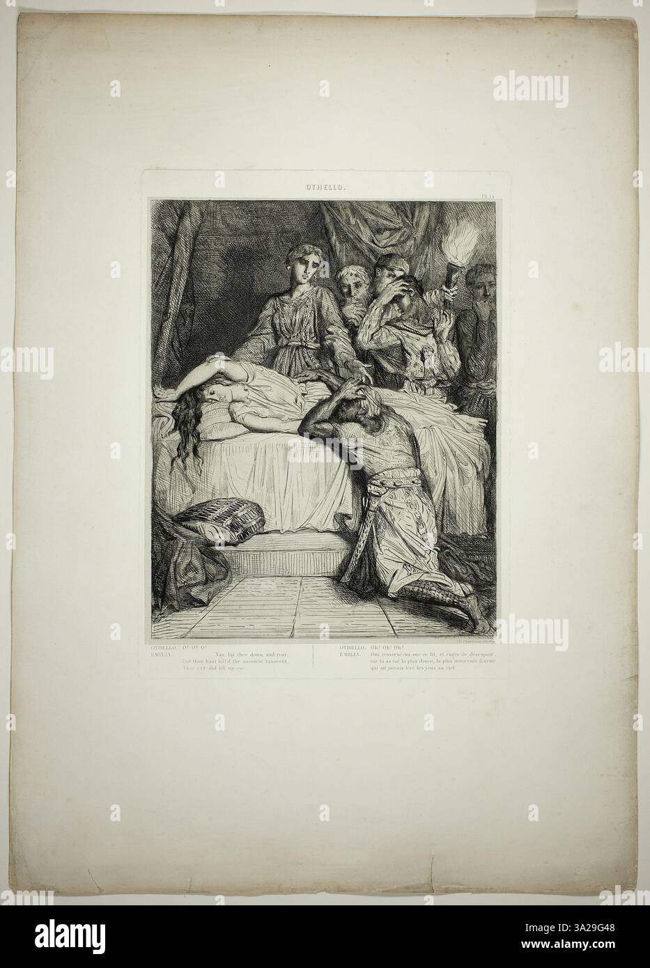 This painting portrays Othello's emotional anguish, capturing his ...