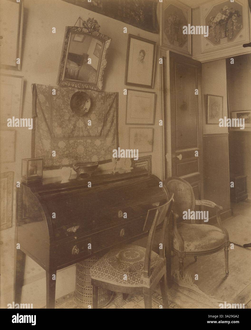 This photograph by Eugène Atget shows the interior of Mr. C’s home on ...