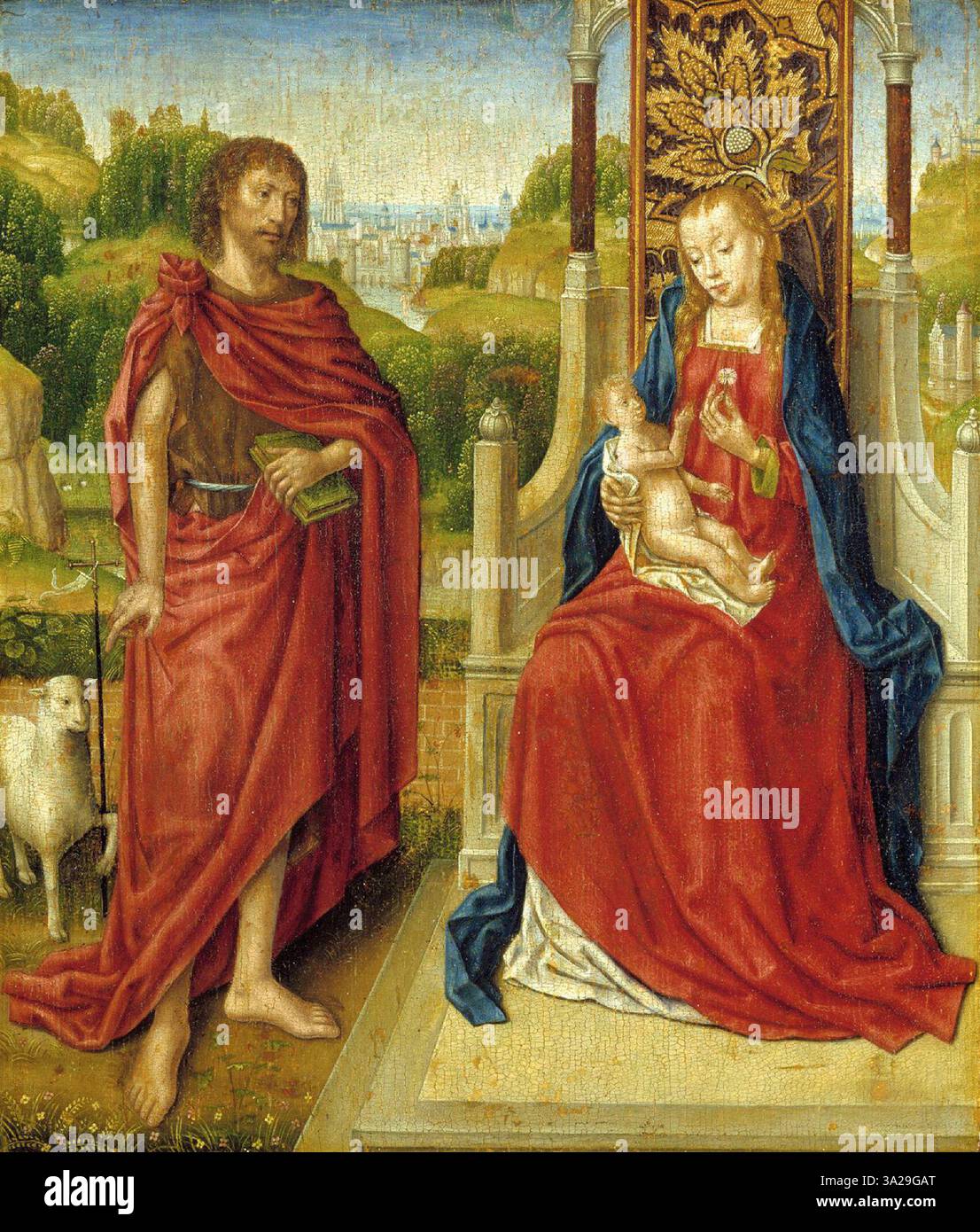 This 15th-century oil painting by the Master of the Bruges Legend of St ...