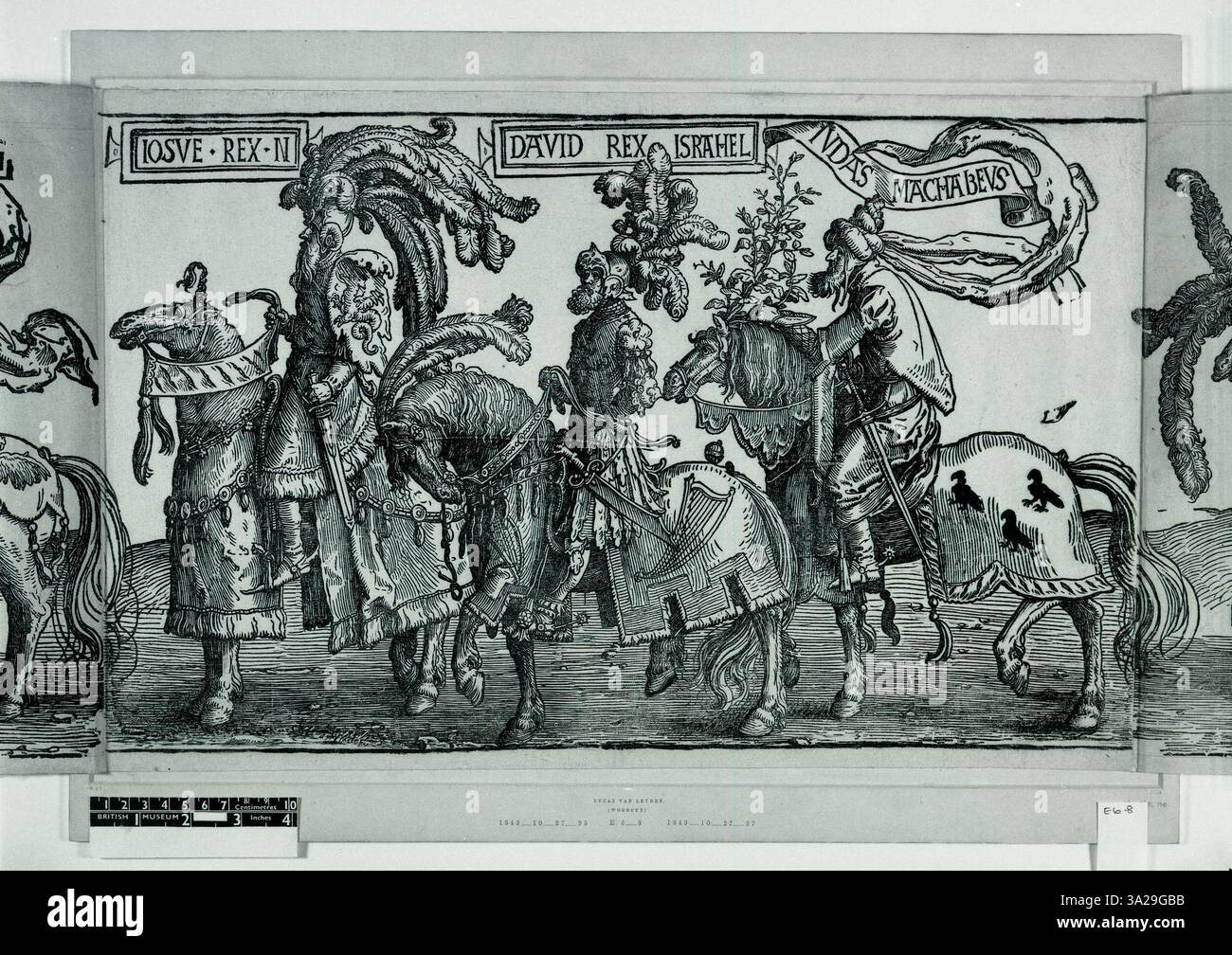 Lucas van Leyden’s engraving portrays a finely detailed religious or ...