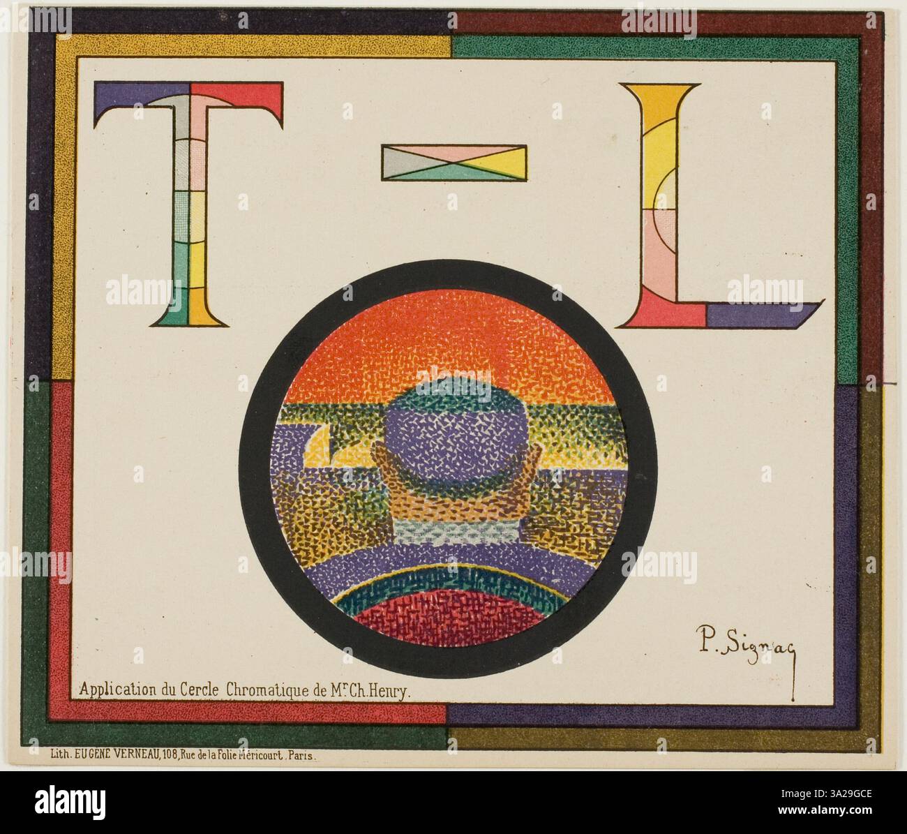 'Chromatic Circle' by Paul Signac showcases his mastery of color theory ...