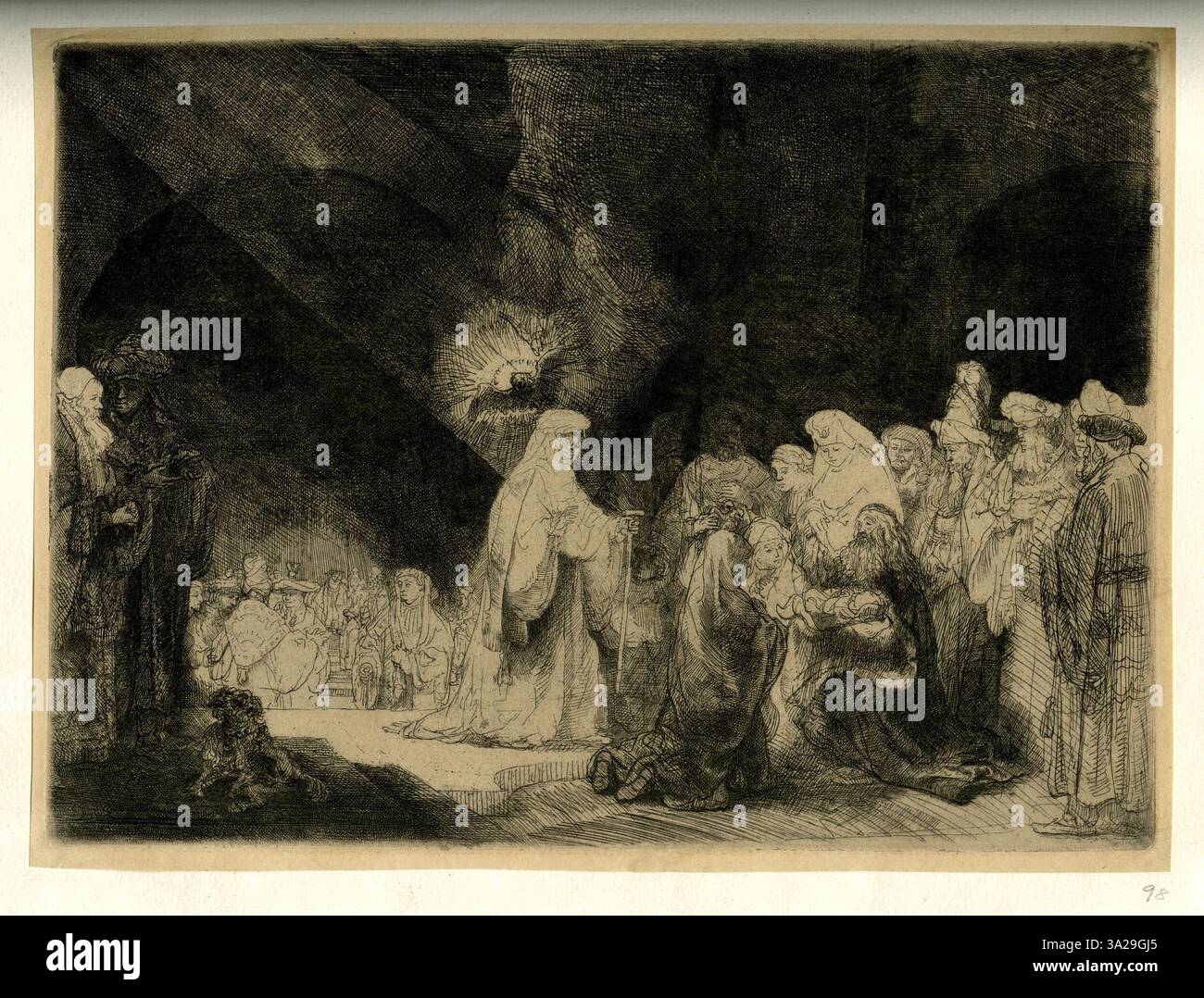 This etching highlights Rembrandt’s technical skill in portraying the ...