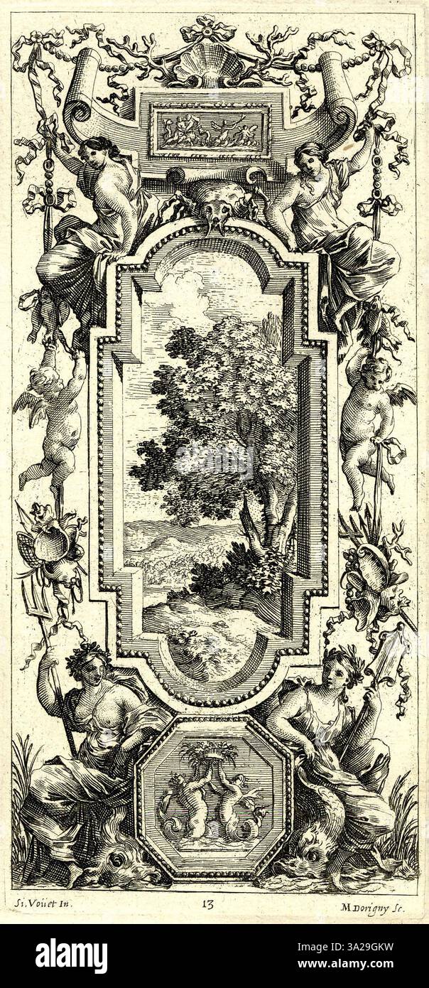 This piece from the 1873 edition of the 'Livre de diverses grotesques ...