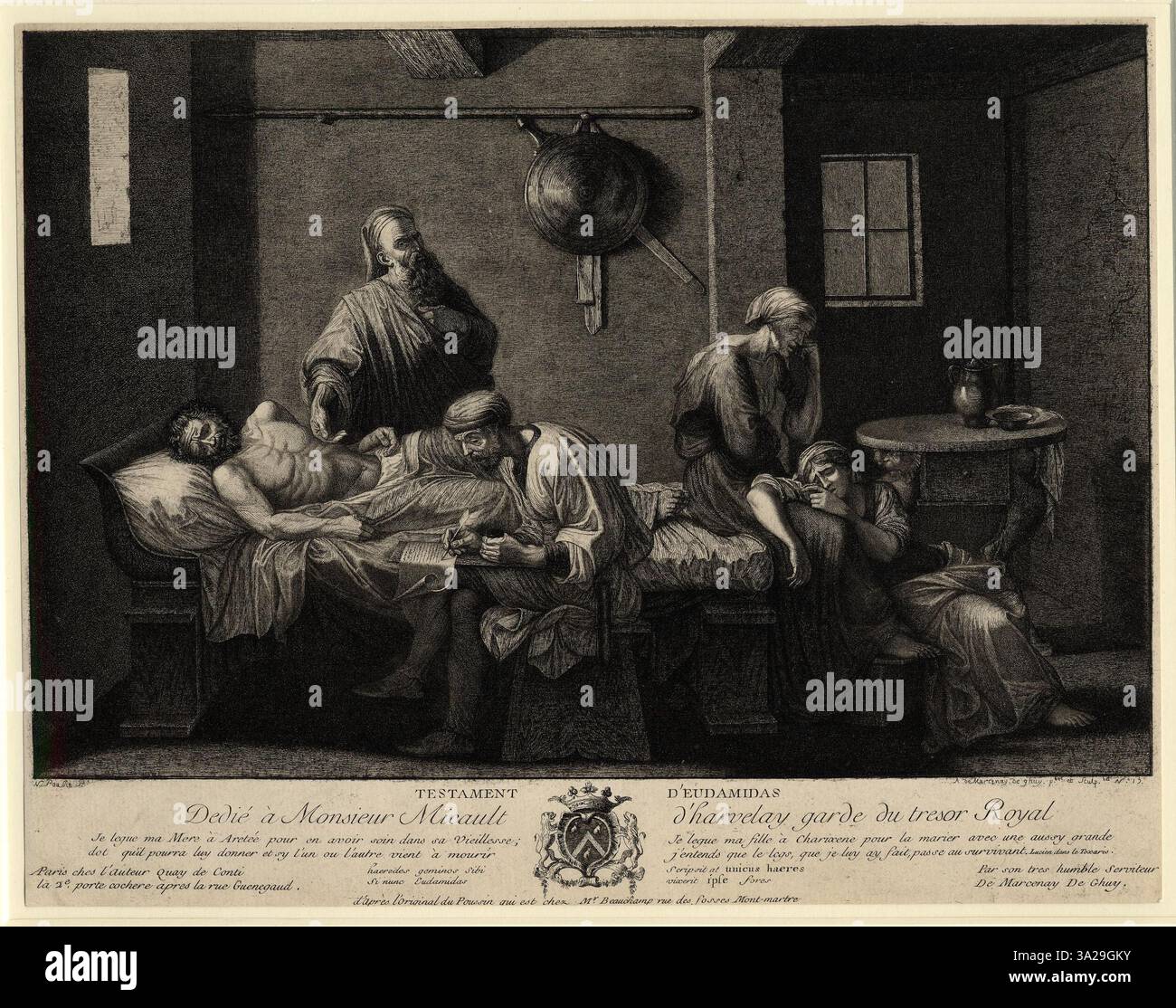 A 19th-century painting by Antoine de Marcenay de Ghuy, showcasing ...