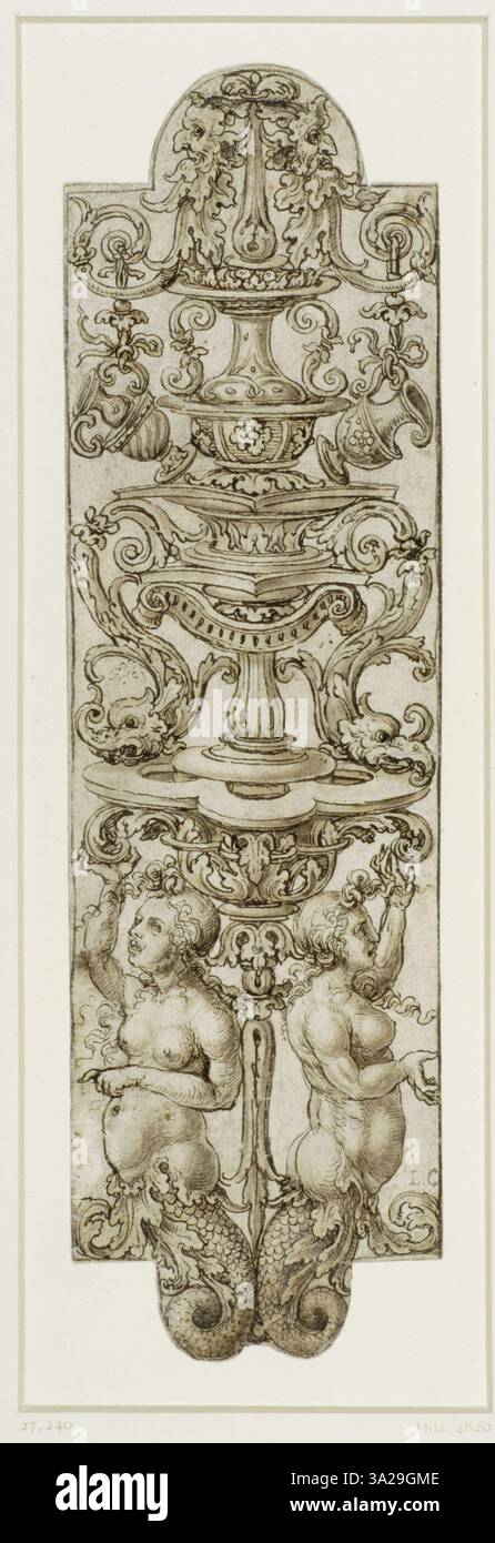 This piece by Jan Gossaert, titled 'Grotesque,' features intricate and ...