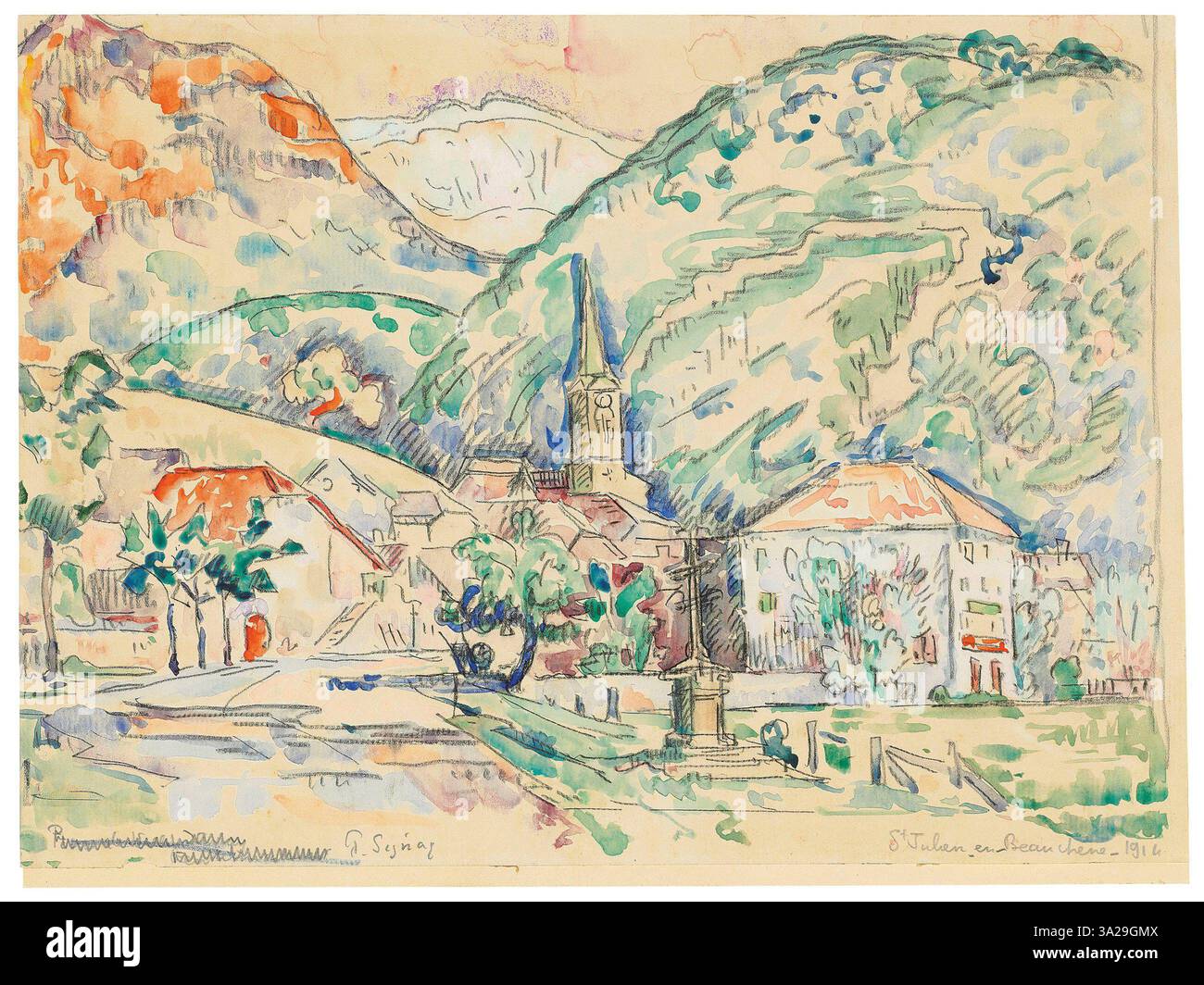 'Saint-Julien-en-Beauchêne' (1914) captures the serene rural landscape ...