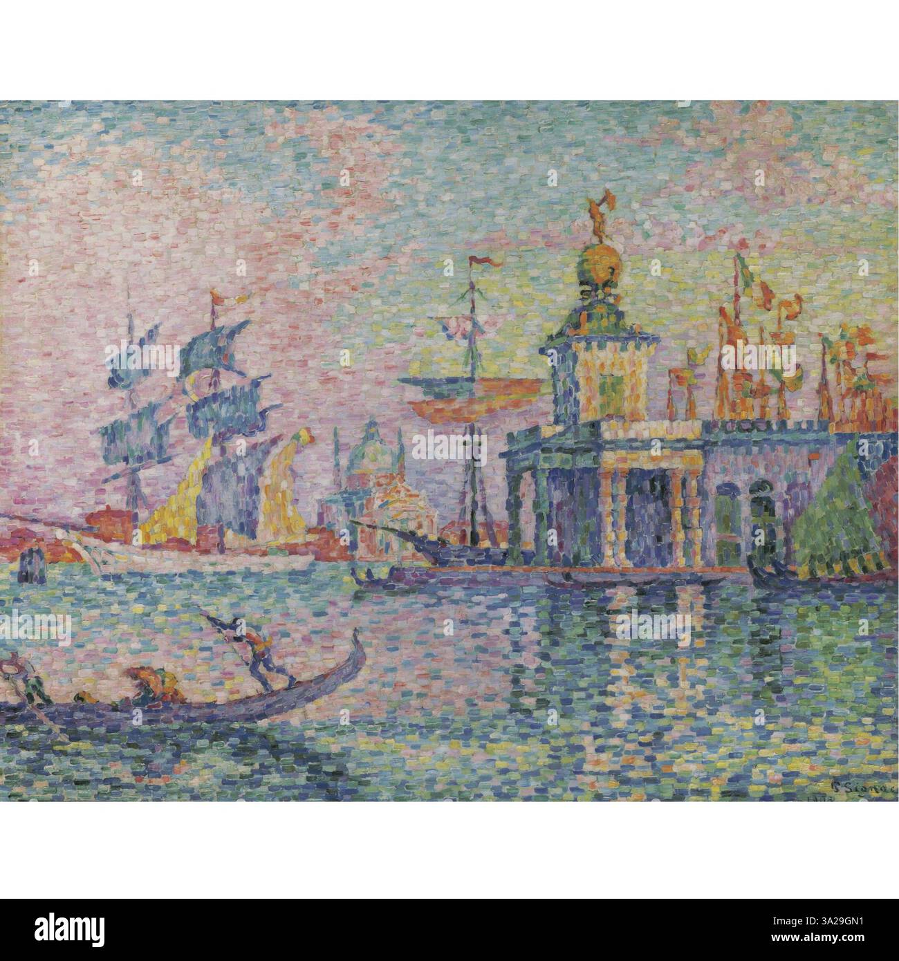 'Venise, la douane de mer' by Paul Signac depicts the famous customs ...