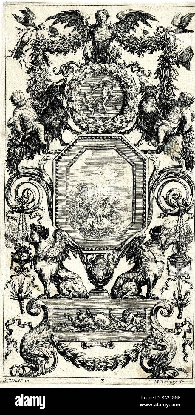 This artwork from the 'Livre de diverses grotesques' features eccentric ...