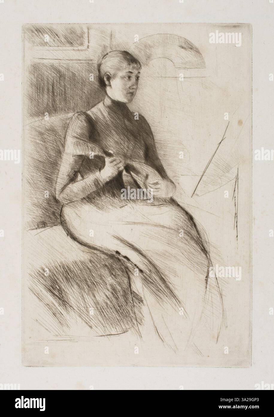 'The Mandolin Player' depicts a woman playing the mandolin ...
