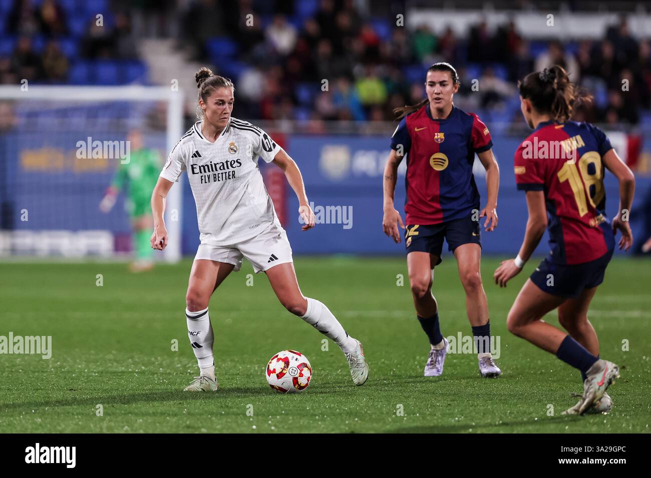 Filippa Angeldahl of Real Madrid CF in action during the Spanish Cup ...