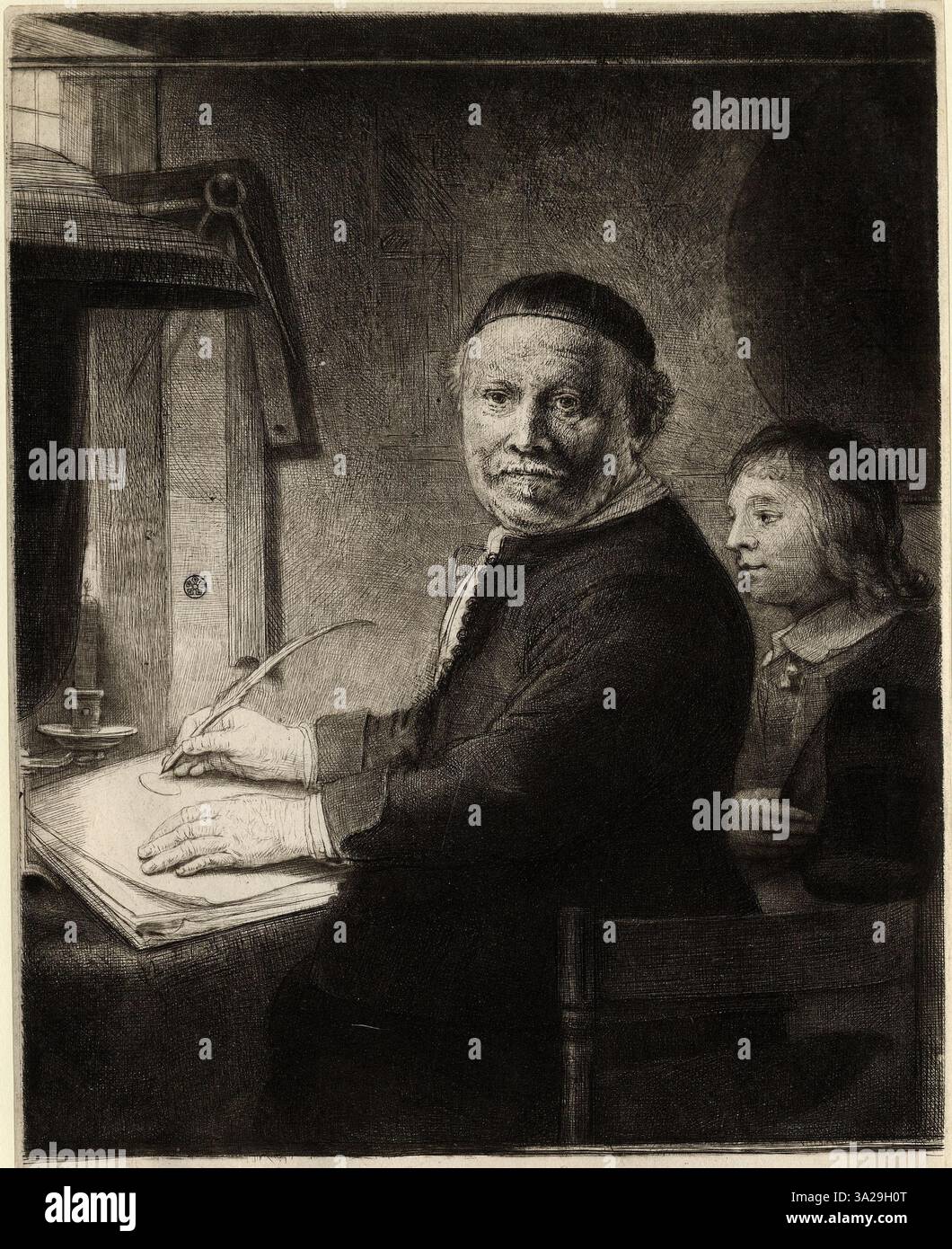 Cataloged in White & Boon 1969, this etching highlights Rembrandt’s ...