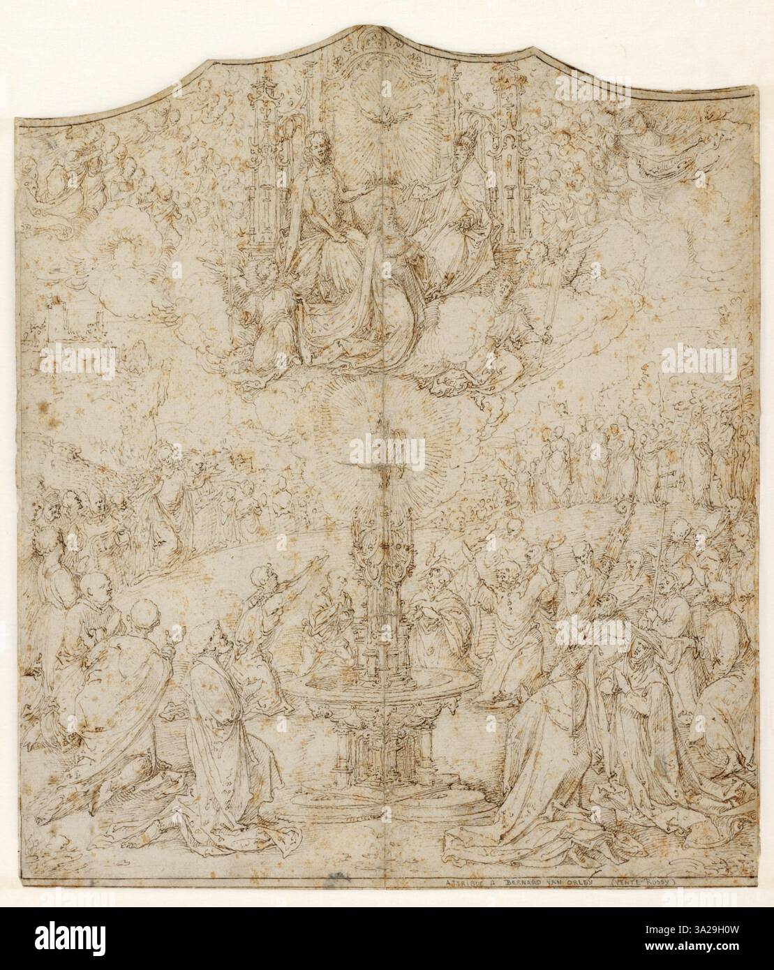 Jan Gossaert's depiction of All Saints' Day, featuring the Coronation ...
