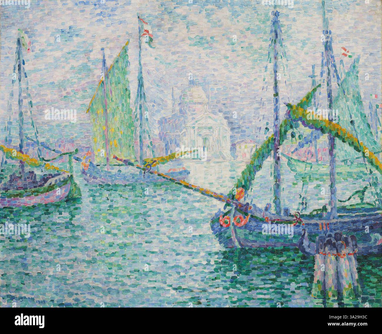 This painting depicts the church of the Redeemer (Le Rédempteur) in ...