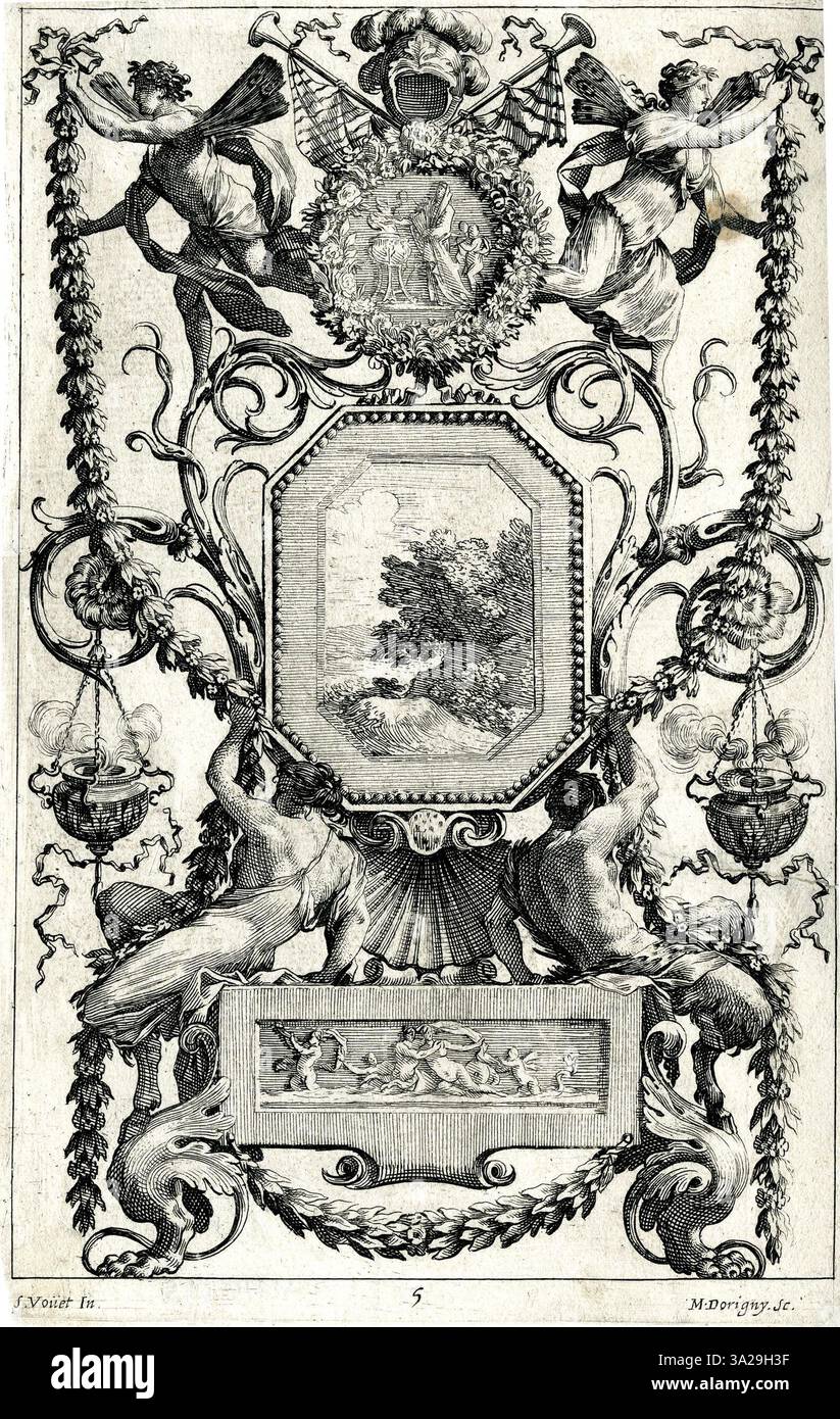 A grotesque illustration from the 'Livre de diverses grotesques ...