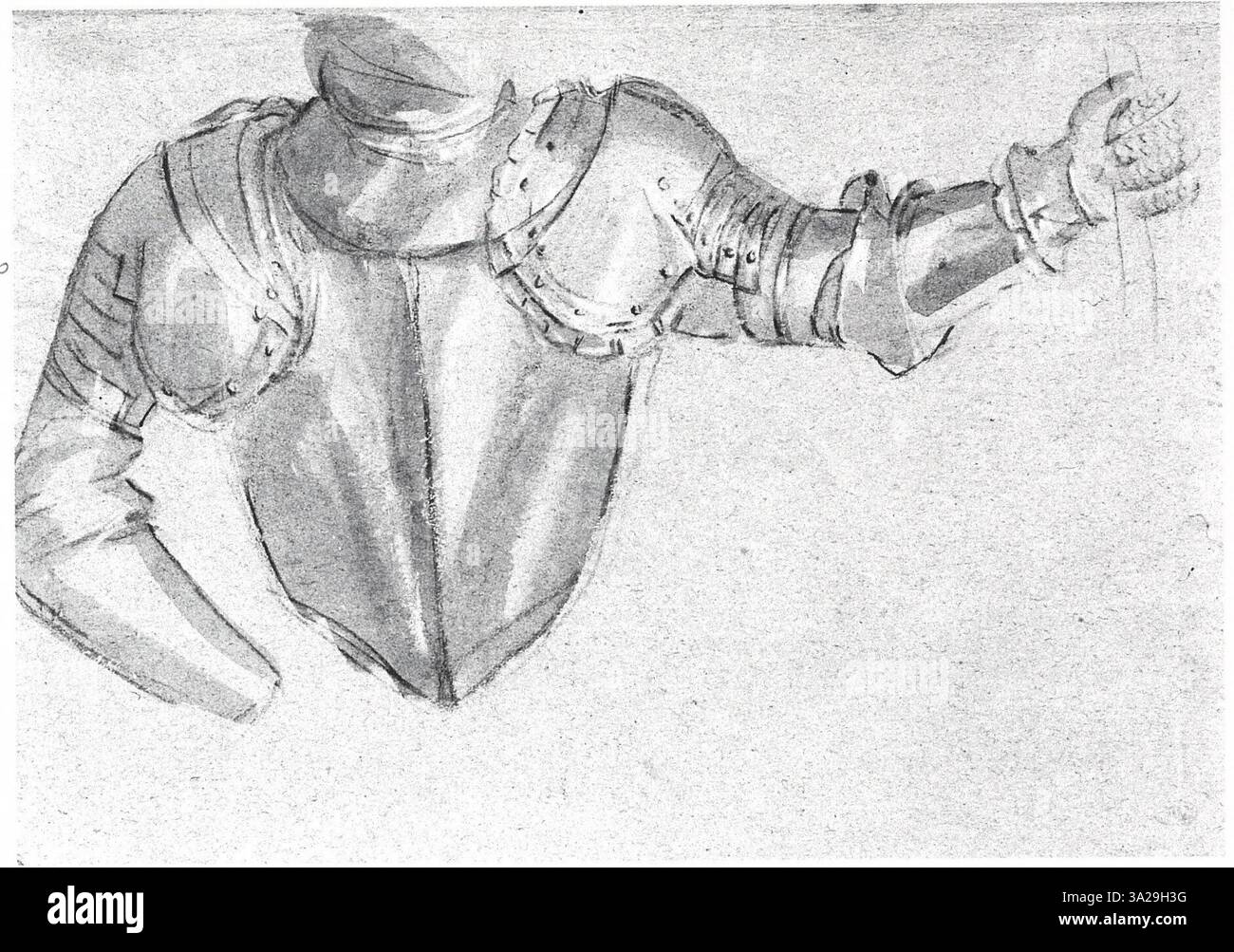 This drawing, previously attributed to Veronese, depicts a harness with ...