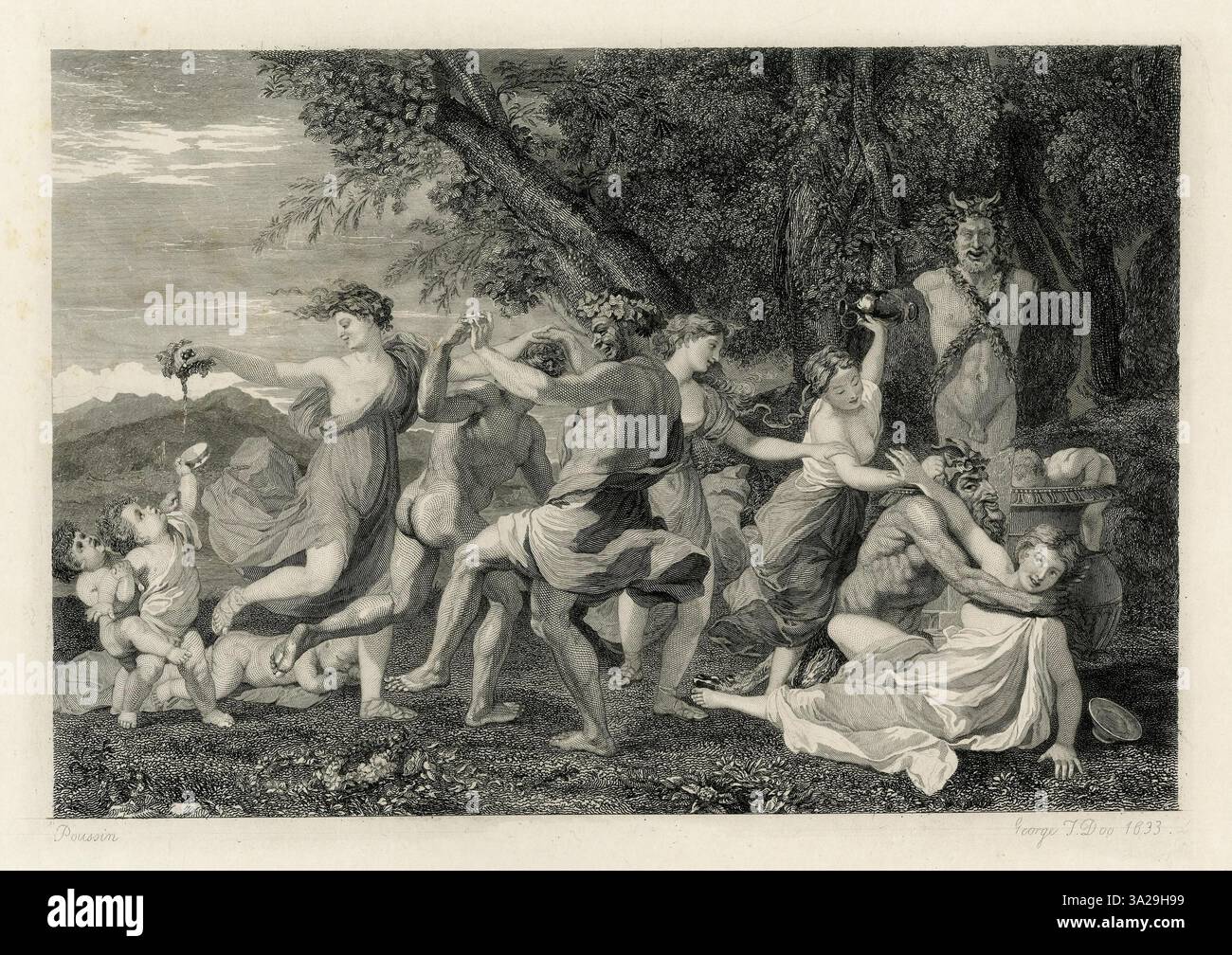 George Thomas Doo’s 1852 engraving, influenced by Poussin, depicts a ...